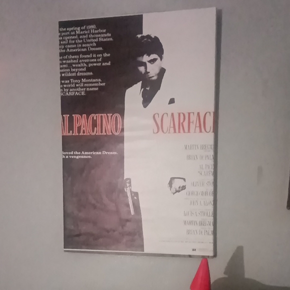vinyl universal pictures | Art | Scarface Classic Movie Poster In Black ...